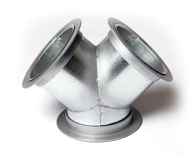 Industrial Flanged Dust Collect Ductwork — FLANGED Y BRANCHES ...